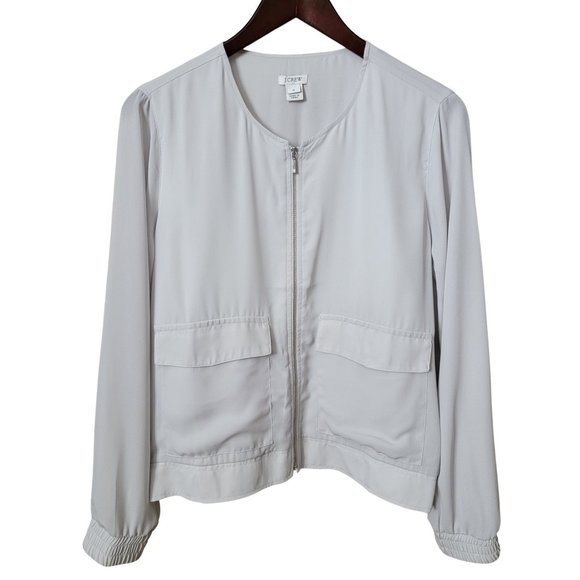 J. Crew Factory | Jackets & Coats | J Crew Factory Lightweight Gray ...